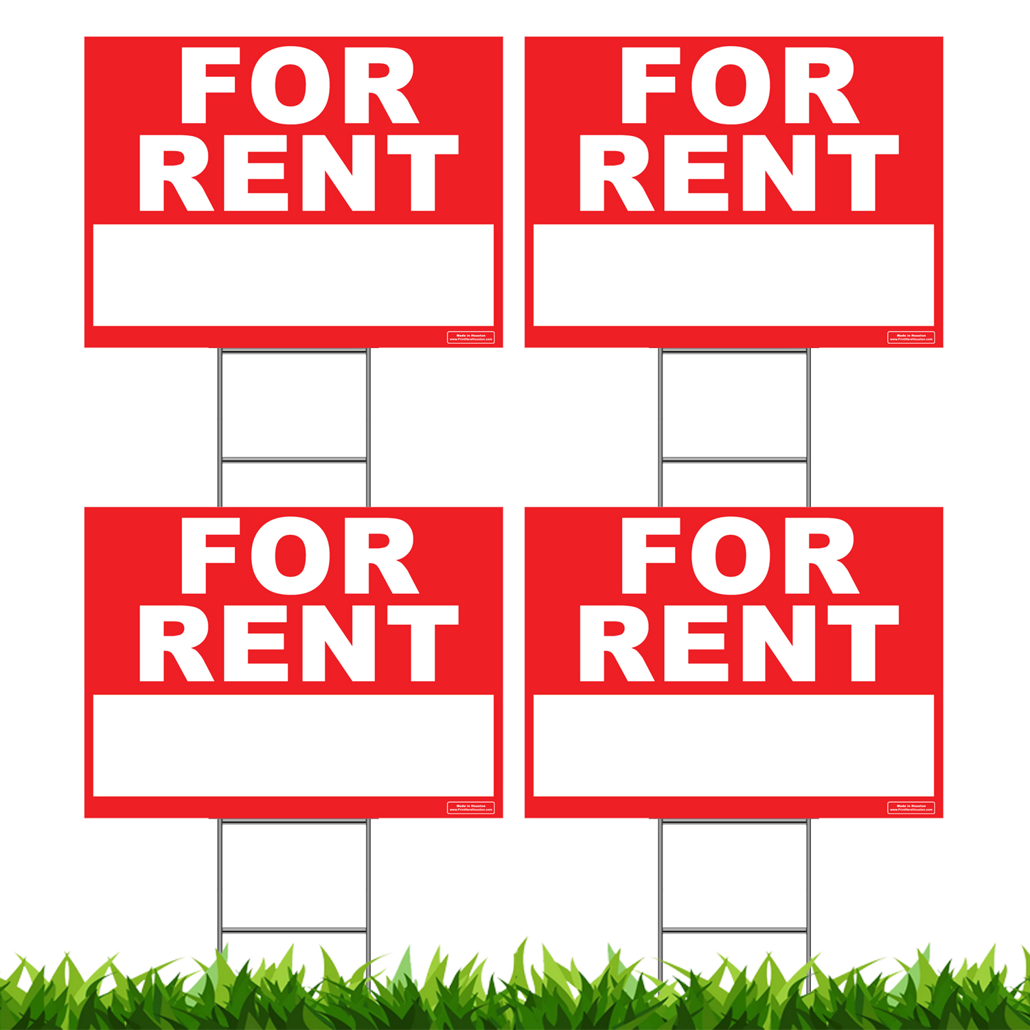 VIBE INK 4-Pack Large 24" x 18" - Home for Rent - Yard Sign/Lawn ...