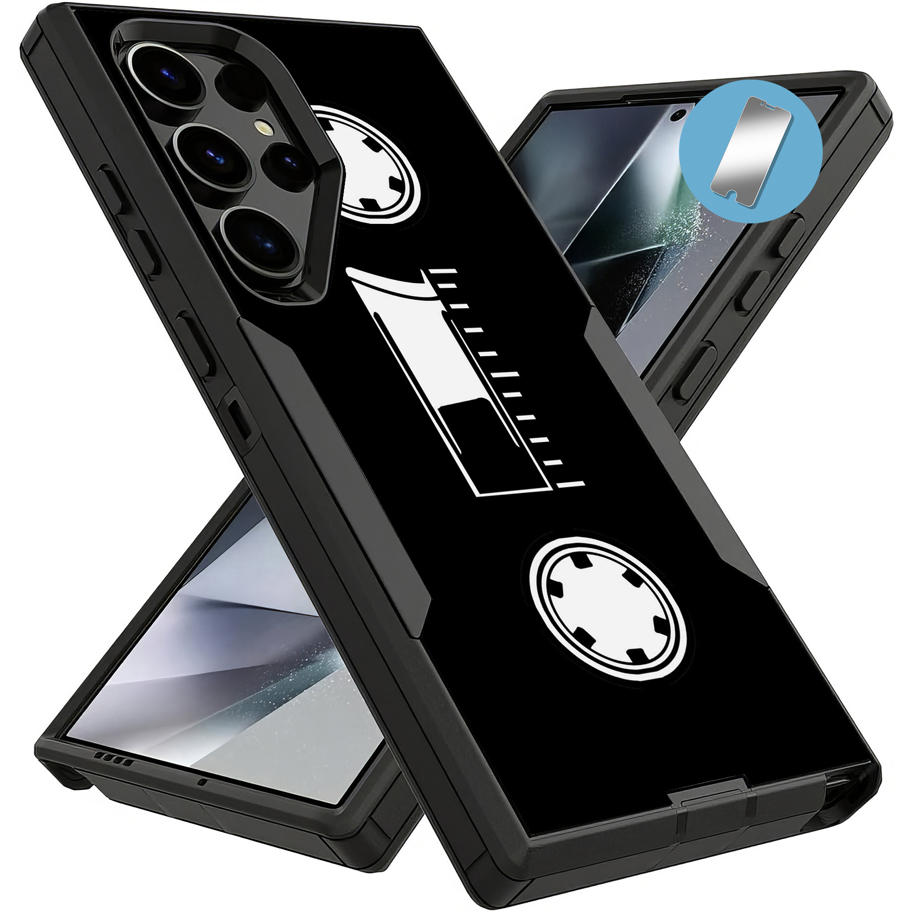 VIBECover Hybrid Slim Case Compatible for Samsung Galaxy S24 Ultra ...