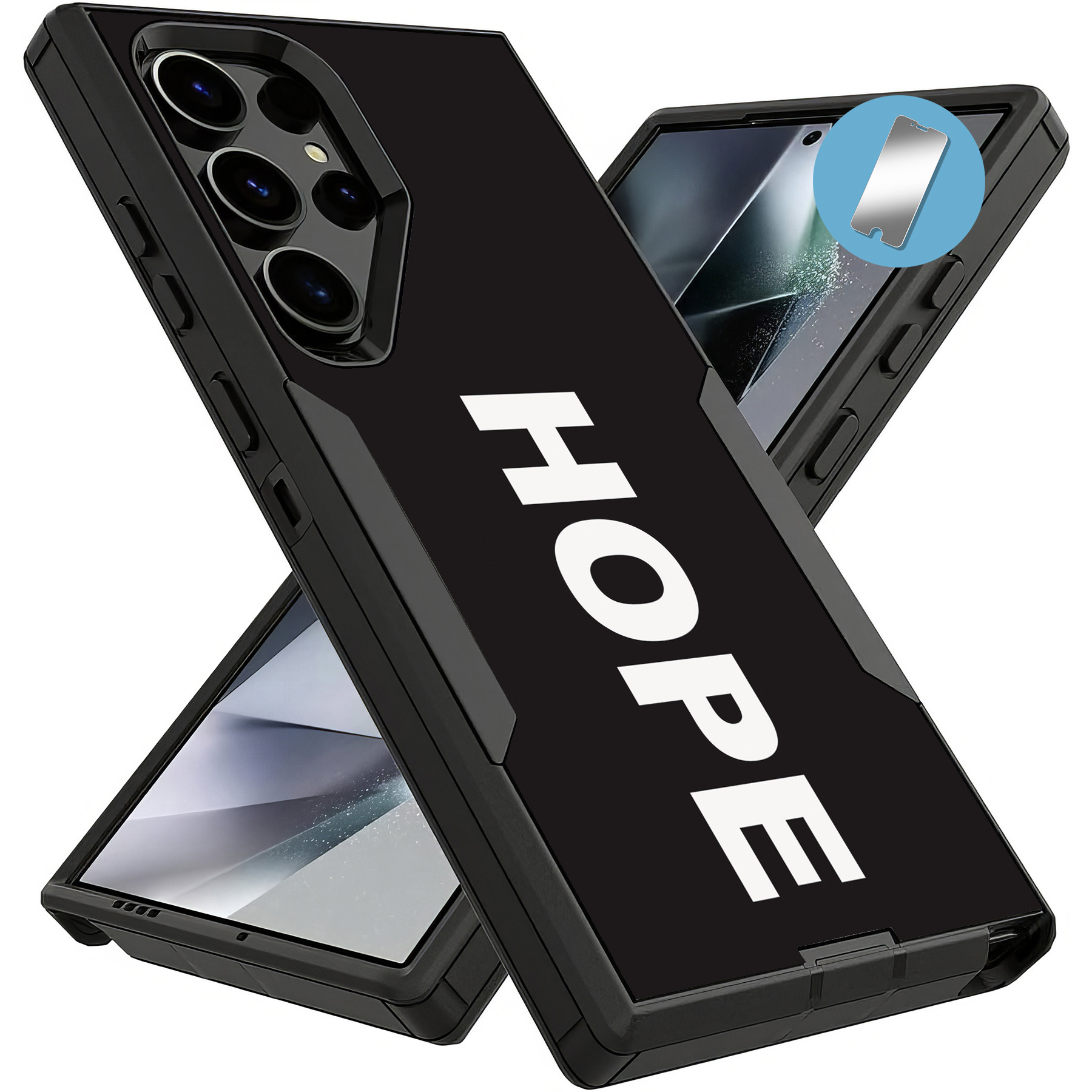 VIBECover Hybrid Slim Case Compatible for Samsung Galaxy S24 Ultra ...