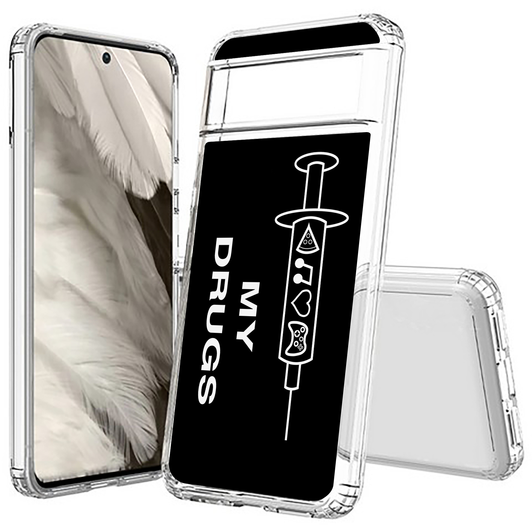 VIBECover Phone Case Compatible for Google Pixel 8a 2024, Total Guard ...