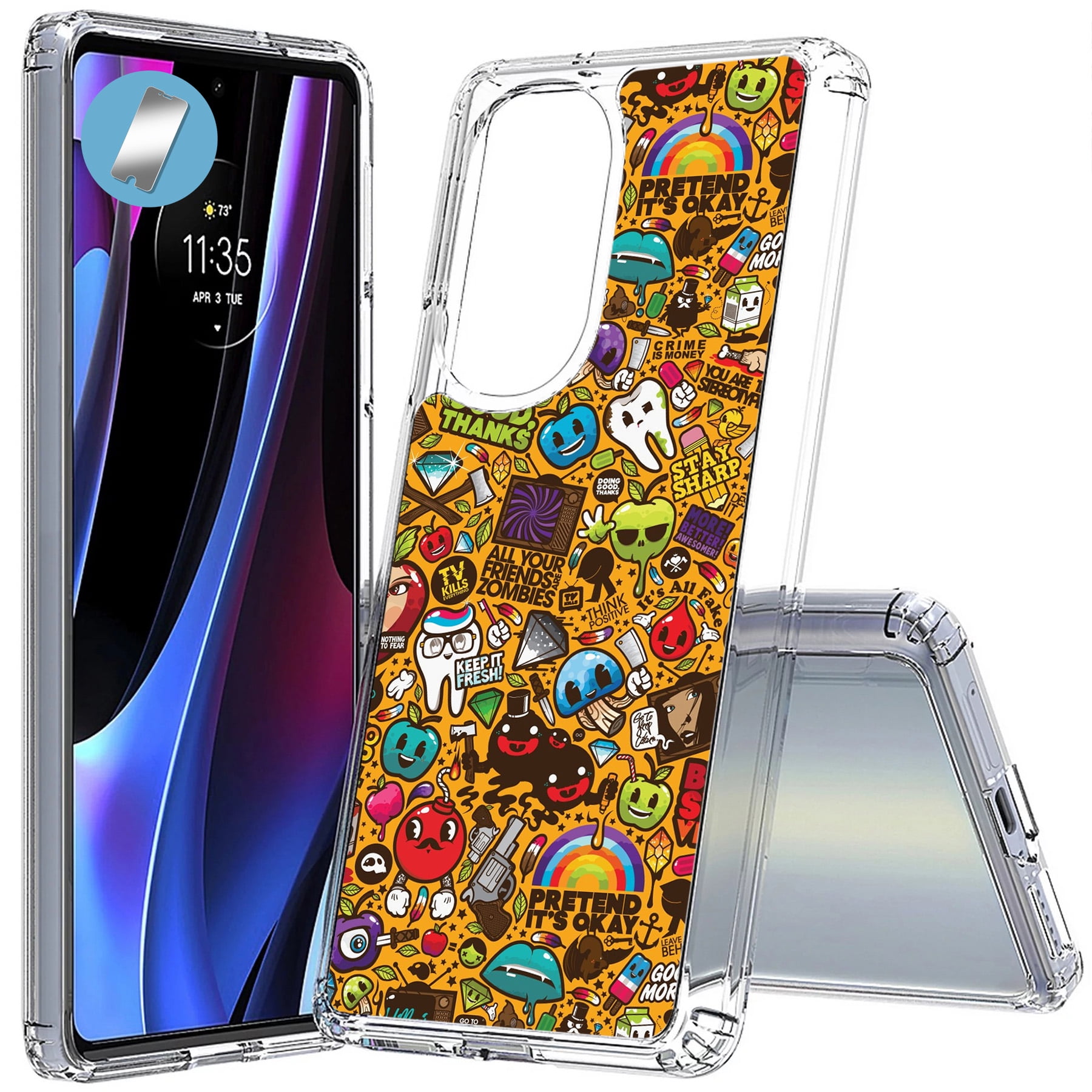 VIBECover Slim Case Compatible for Motorola Edge Plus 5G UW 2022/ Edge+ ...