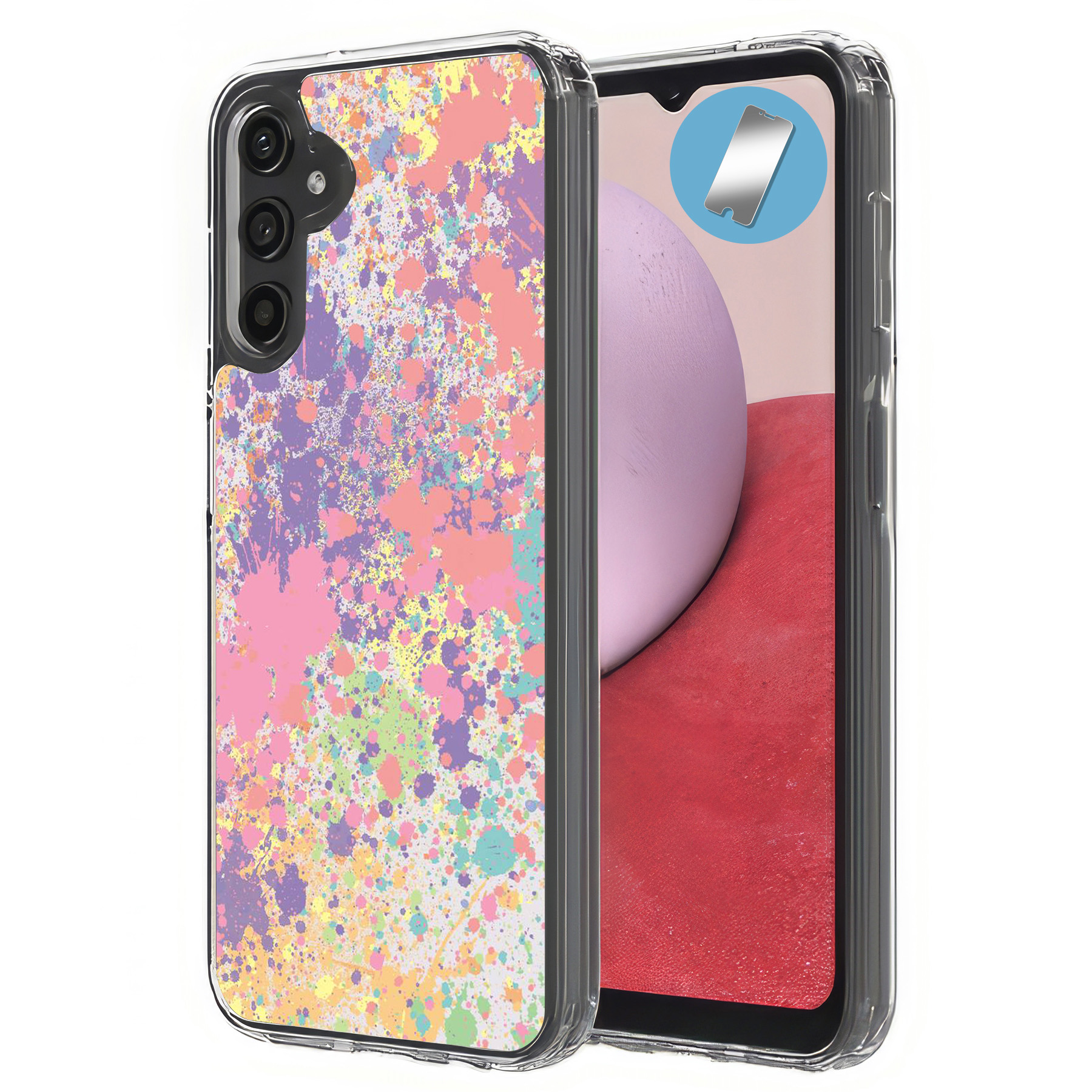 VIBECover Slim Case Compatible for Samsung Galaxy A15 5G/4G, Total Guard Flex Tpu Cover, Glass ...