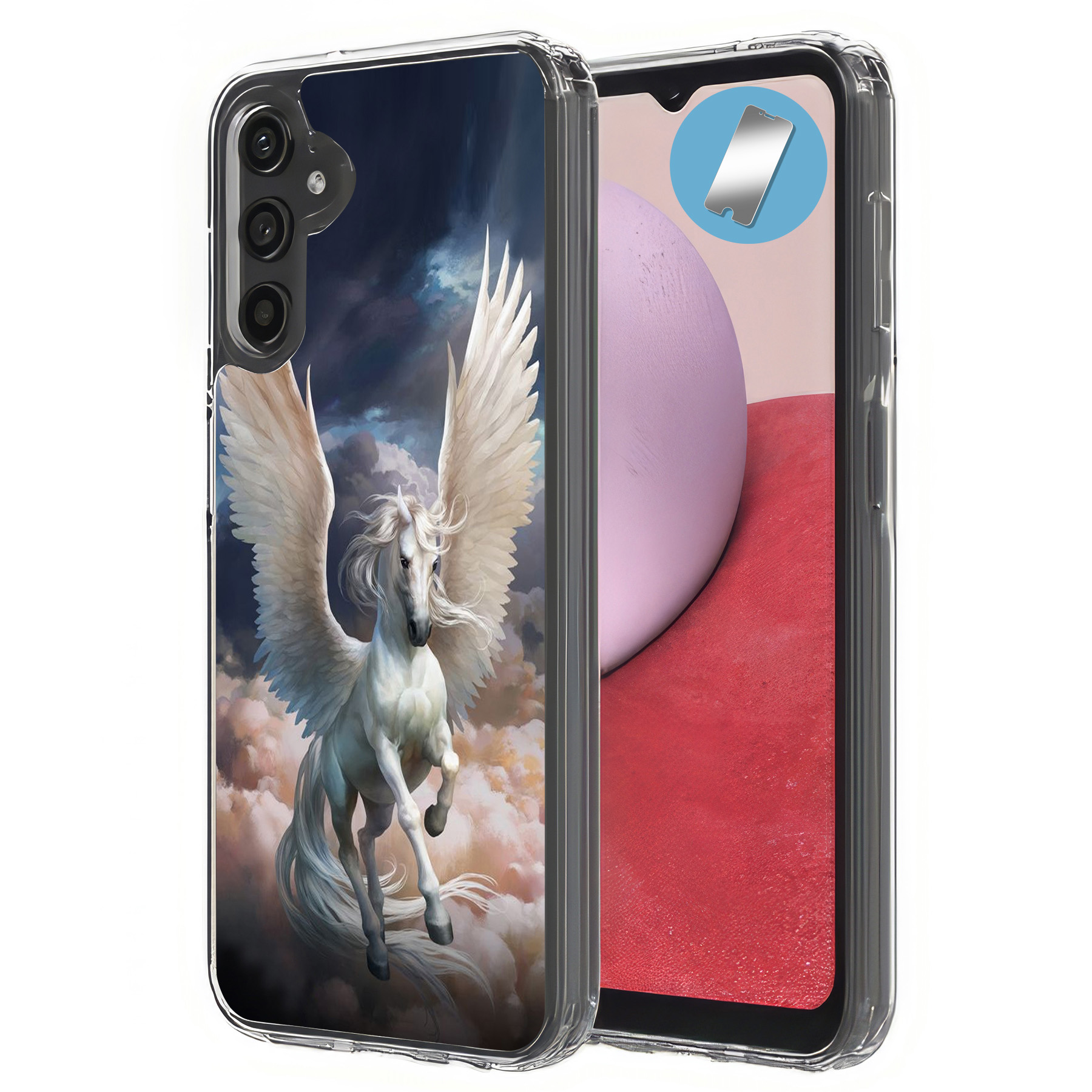 VIBECover Slim Case Compatible for Samsung Galaxy A35 5G, Total Guard Flex Tpu Cover, Glass ...