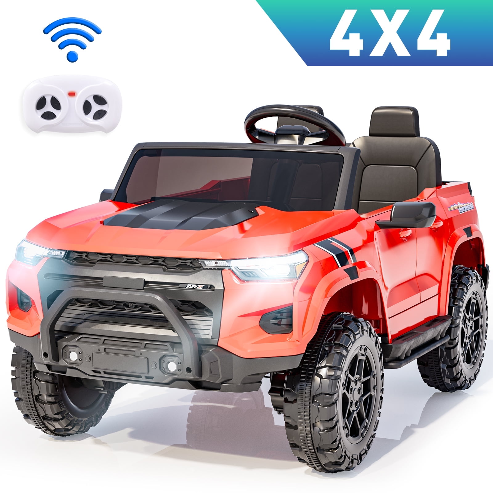 VIBESPARK 24 Volt Kids Ride on Toys, 2-Seater 4WD Ride on Cars with ...