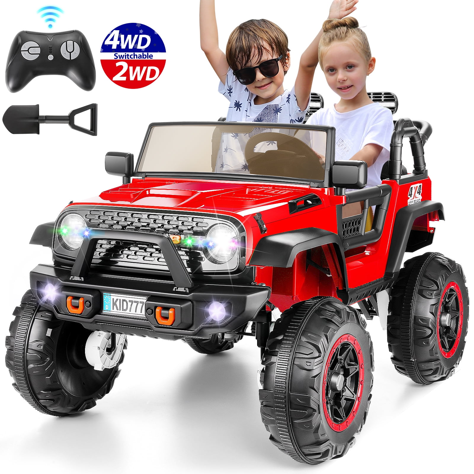 VIBESPARK 24V 2-Seater Ride on Toys, Kids Electric Ride on Cars with ...