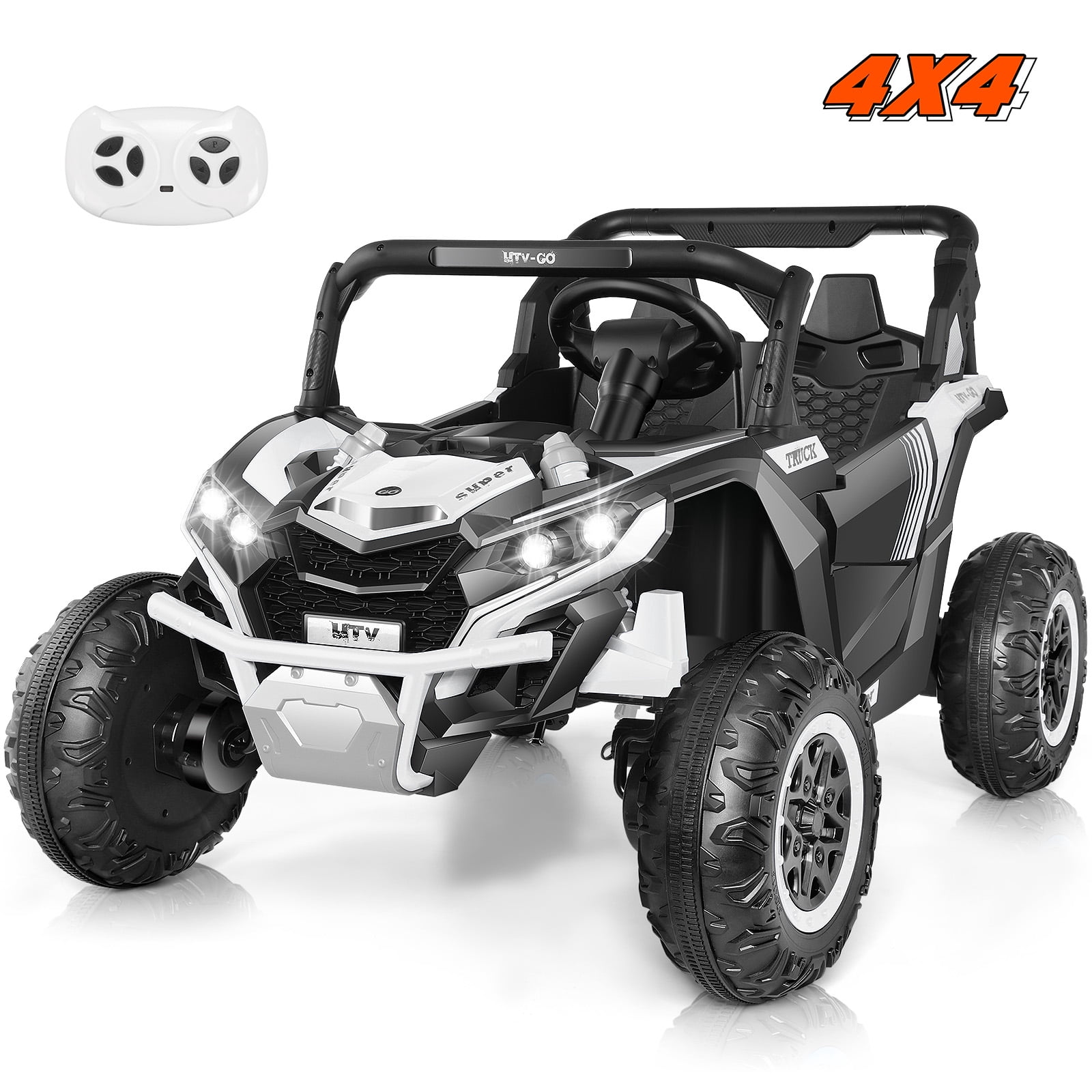 VIBESPARK 24V Kids Powered Ride on Car, 2WD/4WD Switchable Ride on UTV ...