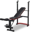 Doufit 6 In 1 Adjustable Weight Bench, 660lbs with Squat Rack, Leg ...