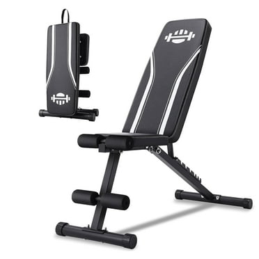 GIKPAL Multi-Functional FID Weight Bench, Adjustable Incline Decline Flat Bench, Supports 1000 ...