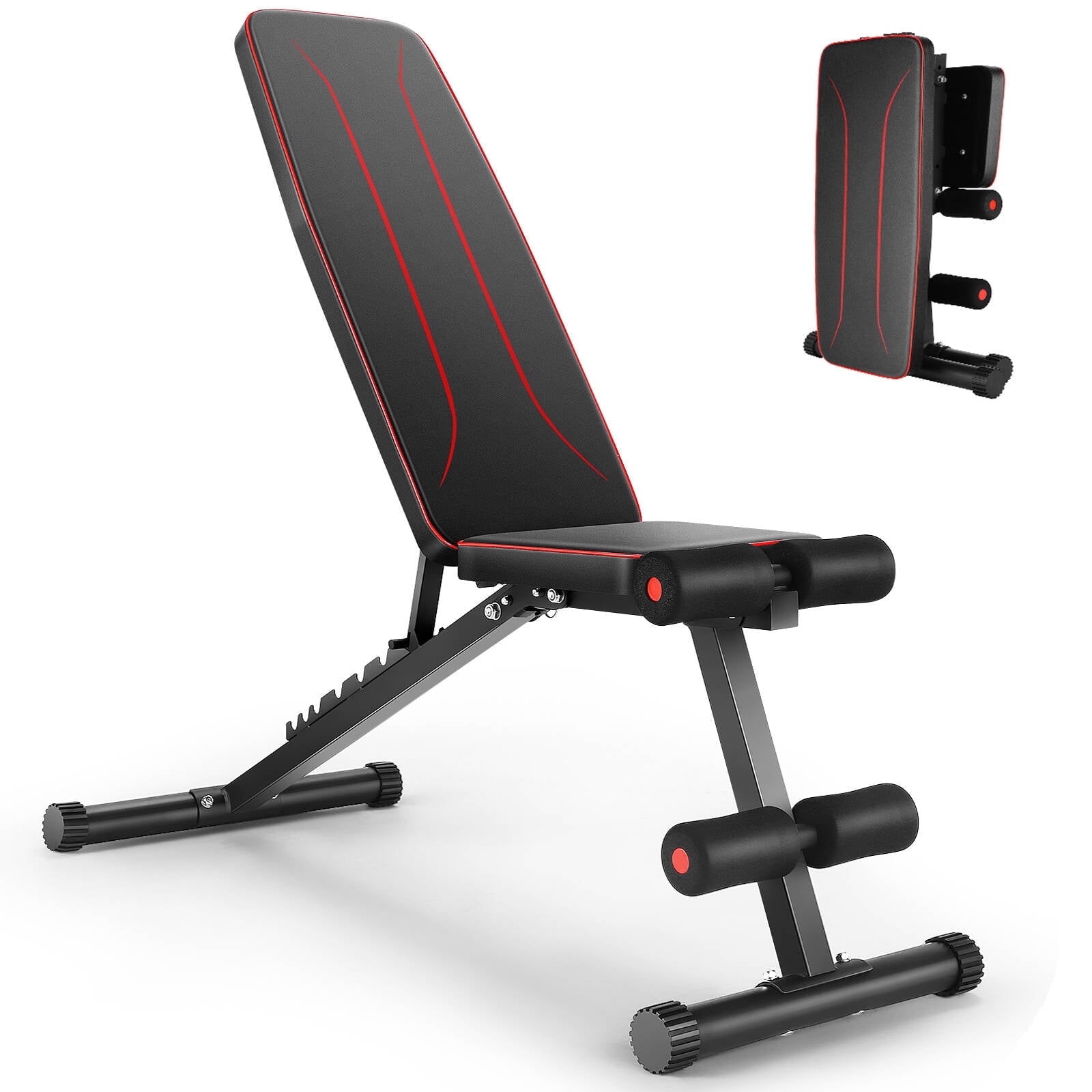 Free Shipping! VIBESPARK 660LBS Foldable Weight Bench for Home Gym ...