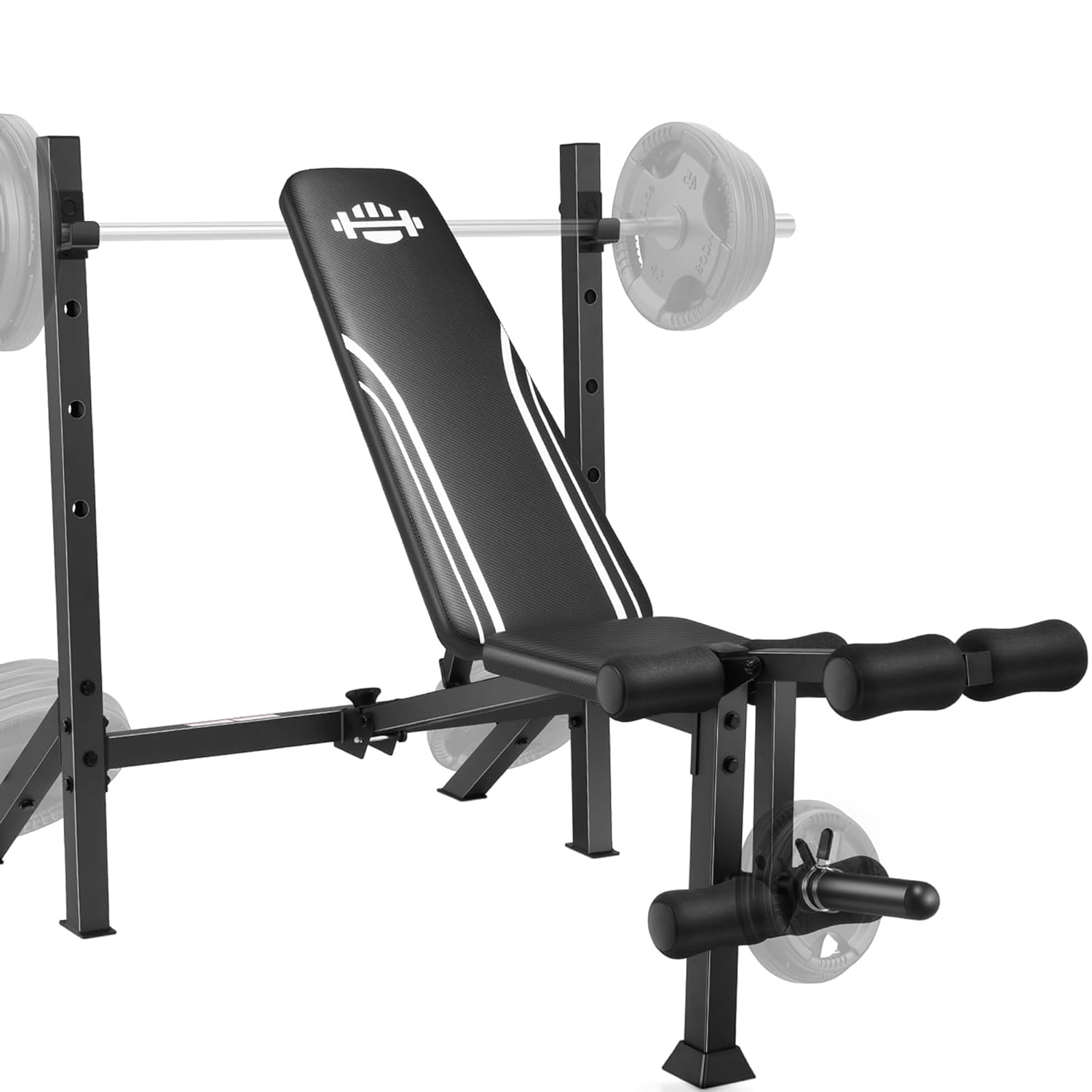 VIBESPARK Adjustable Weight Bench, 900Lbs 5-in-1 Foldable Bench Press ...