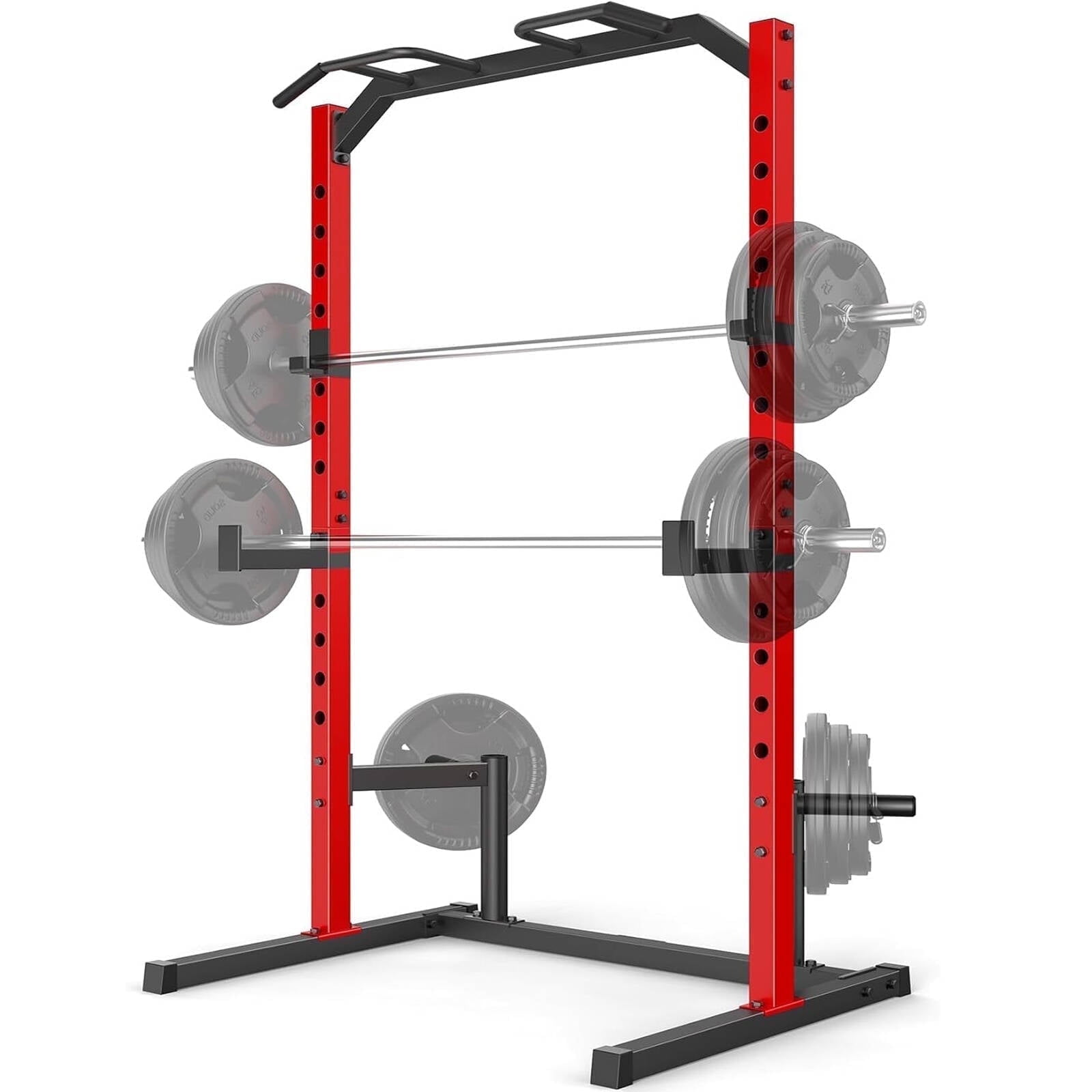 VIBESPARK Squat Rack Power Rack, Multi-Function Adjustable Squat Rack ...