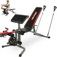 VIBESPARK Weight Bench for Home Gym, 900LBS Adjustable Workout Bench with Leg Extension and ...