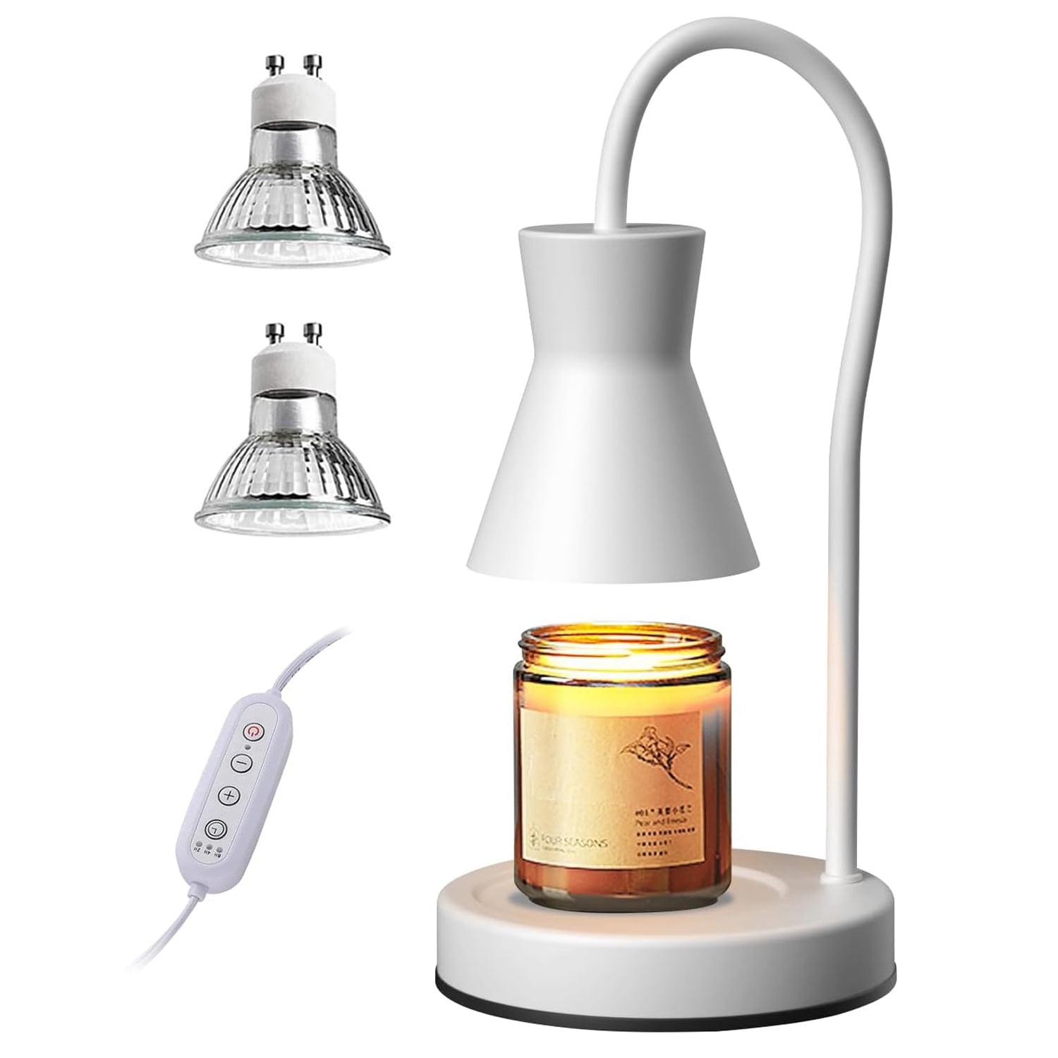 VIBEWARD Candle Warmer Lamp, Dimmable Metal Candle Lamp Warmer Height ...