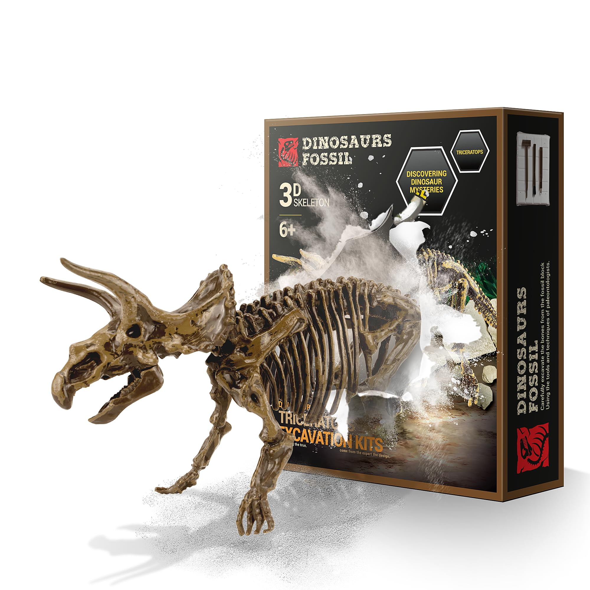 VIBIRIT Dig Up Dinosaurs DHF10 Skeleton Set,Dinosaur Digging Fossil Kit ...