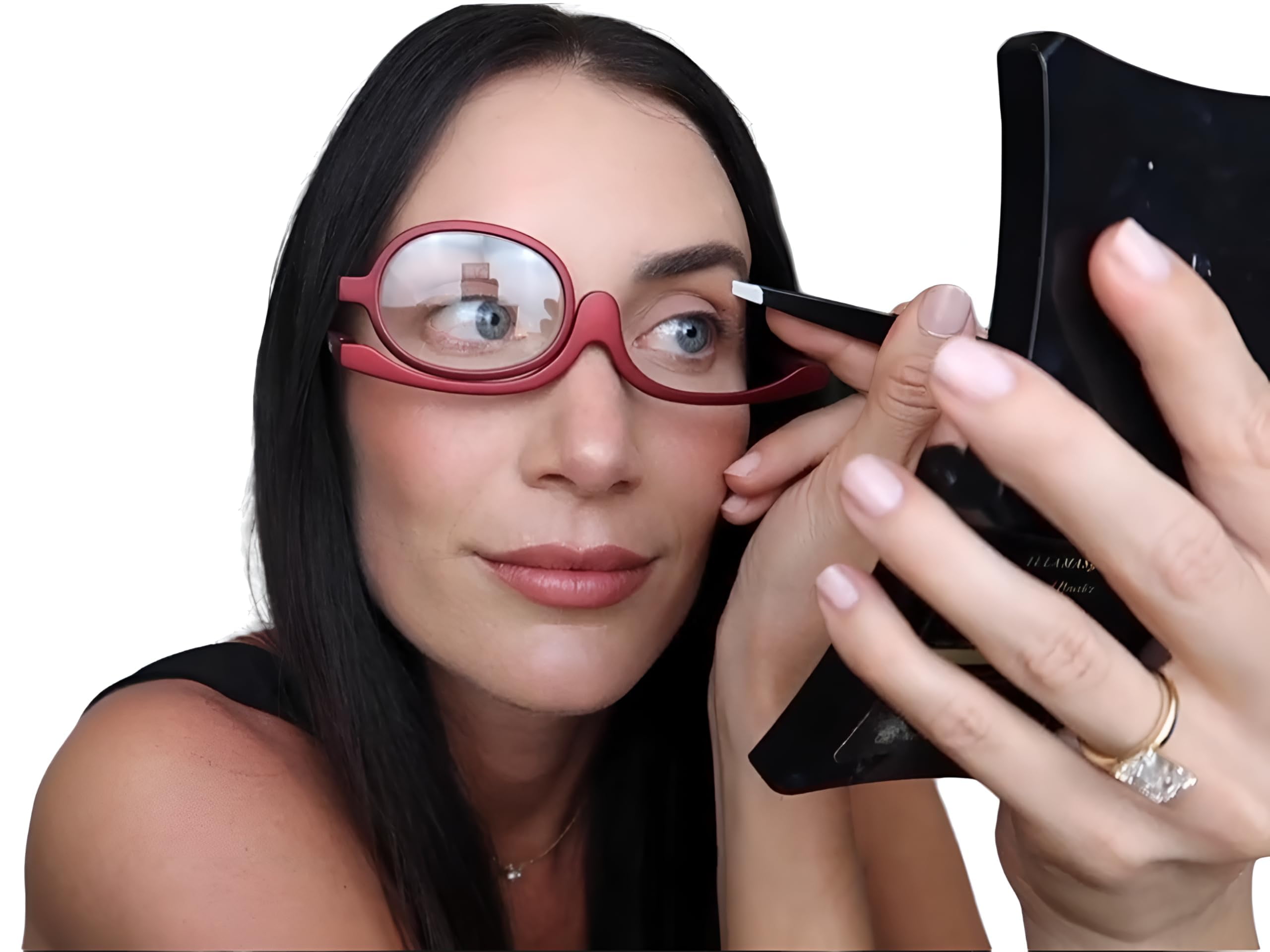 VICCI Makeup Reading Glasses, Oval Flip-up Lens Magnifying Cosmetic ...