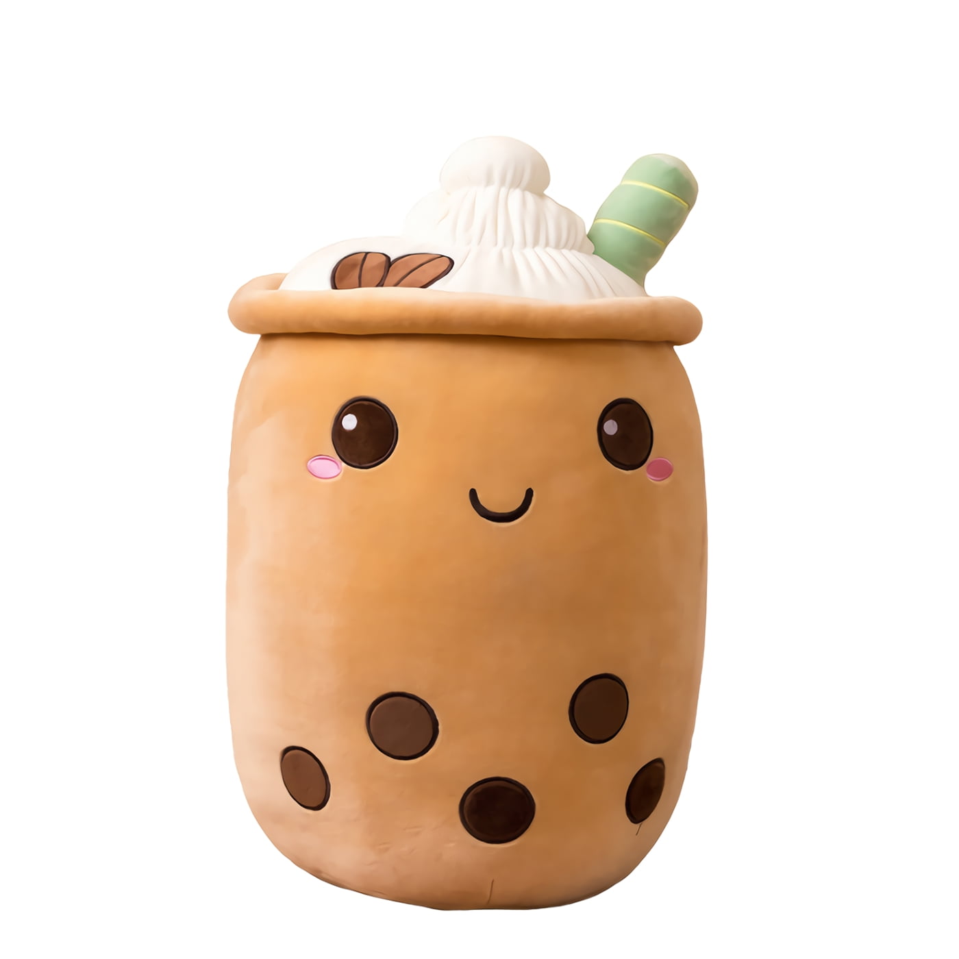 VICKYPOP Boba Plush Toy Cute Stuffed Bubble Tea Food Shaped Throw ...