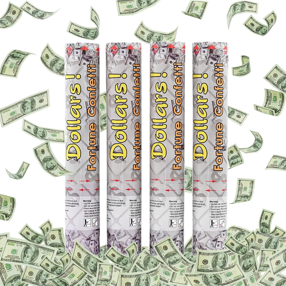 VICKYPOP Confetti Cannon Creative Small Size Dollar Bill Confetti ...