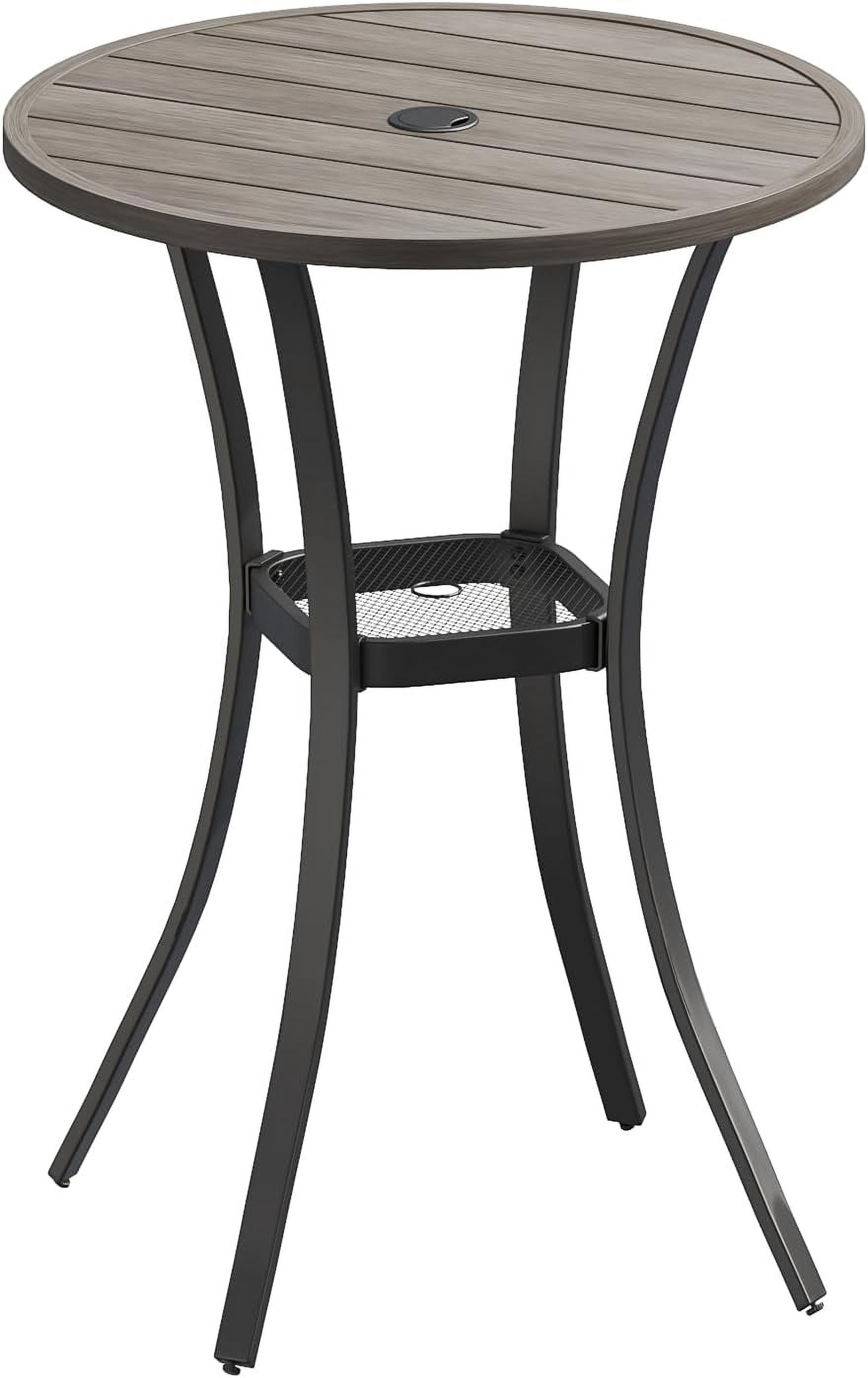 VICLLAX 28" Round Outdoor Bar Table, Bar Height Outdoor Table for ...