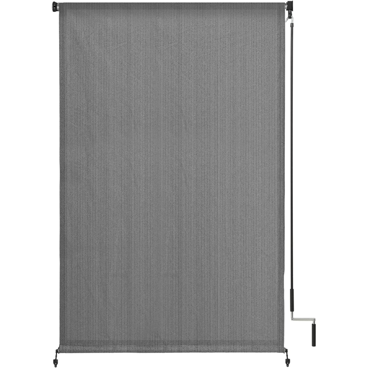 VICLLAX Outdoor Roller Shade Fabric for Porch Gazebo, Patio Cordless ...