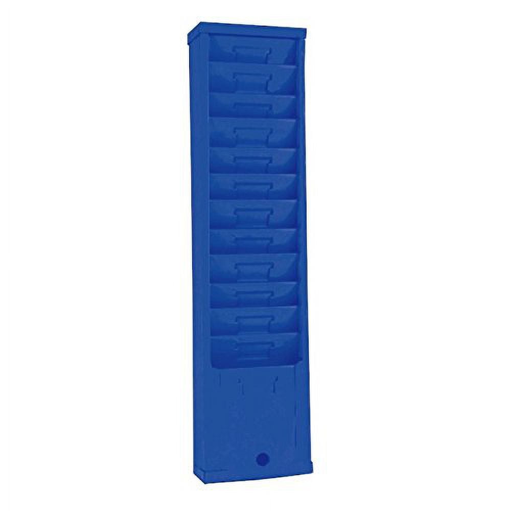 VICS Metal Time Card Rack, Anthem Model 155H, 12 Pocket-Blue - Walmart.com