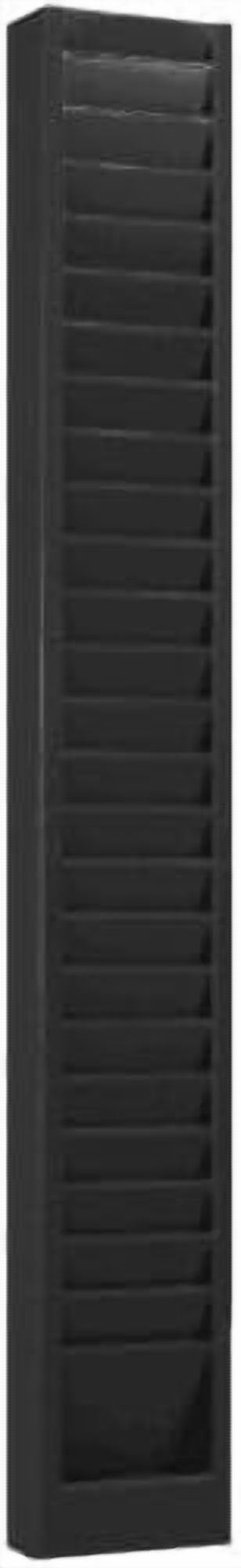 VICS Patriot Model 170H Portrait ID Card Rack, 25 Slots-Black$$Office ...