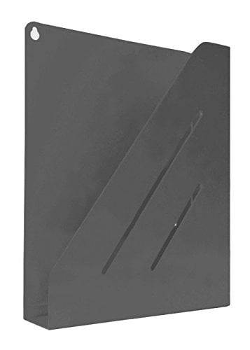 VICS Single Open-End, 18 Gauge Steel Wall File/Chart Holder-Gray ...