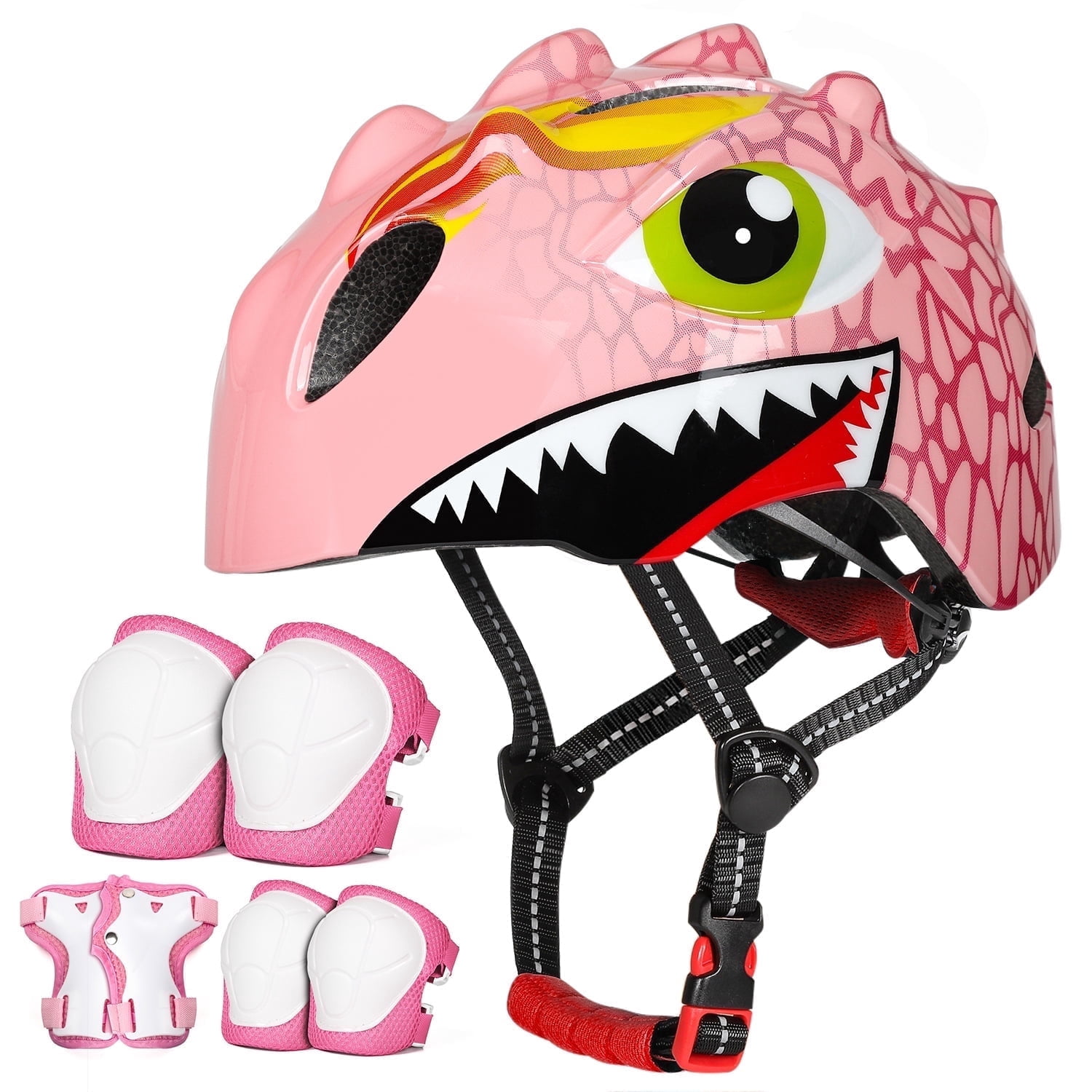 VICTGOAL Toddler Kids Bike Helmet Lightweight Children Dinosaur Bicycle ...