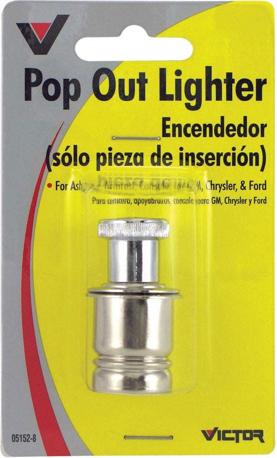 VICTOR 22-5-05152-8 Cigarette Lighter 12 V Silver For Chrysler, GM ...