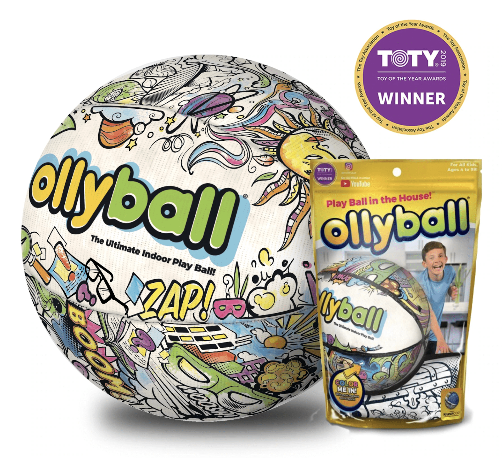 VICTURY Ollyball 12" Play Ball - Walmart.com