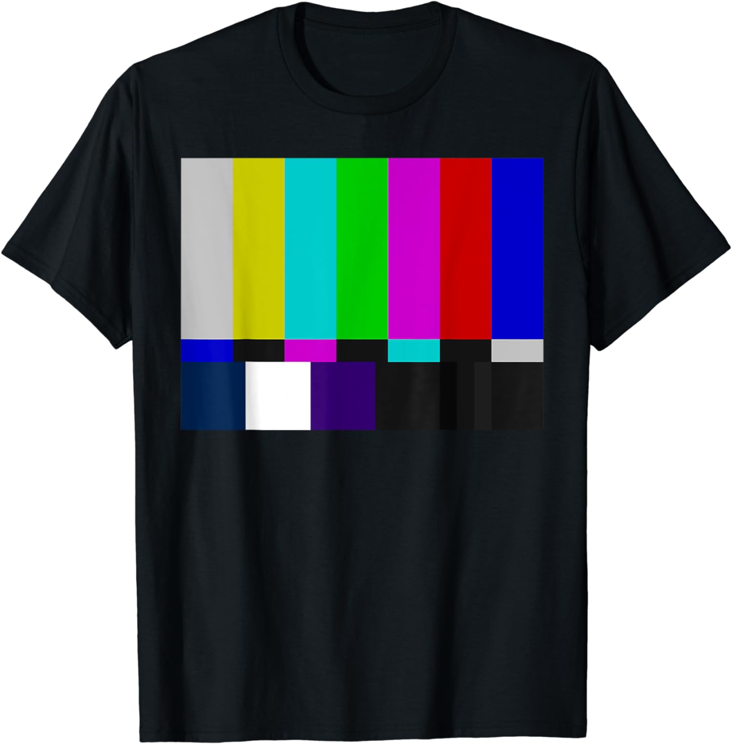 VIDEO SMPTE COLOR BARS TEST PATTERN T-Shirt - Walmart.com