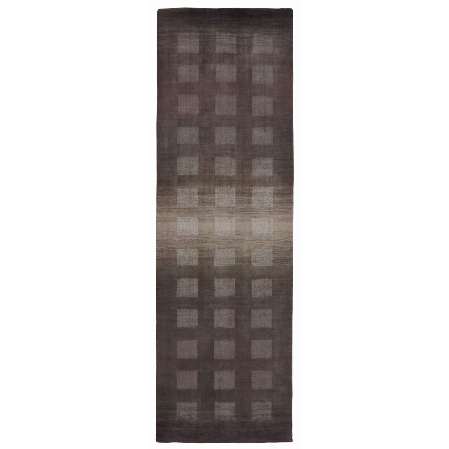 VIENNA 7251/47 OMBRE BOXES CHARCOAL - 27"X8' Area Rug by Trans-Ocean ...