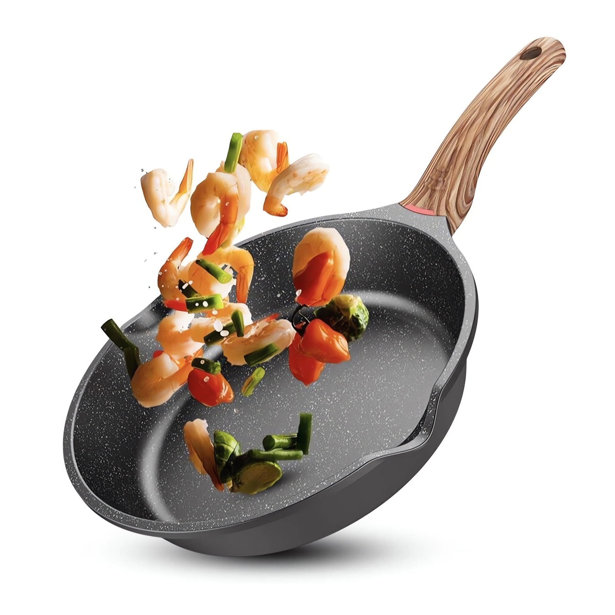 10 inch Nonstick Granite Stone Coated Fry Pan, Induction Safe, Oven ...