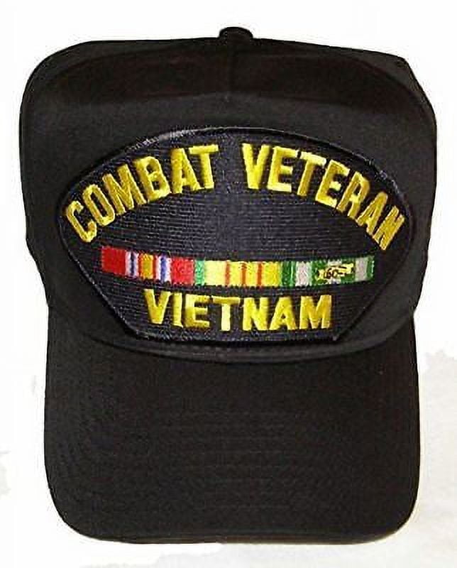 VIETNAM COMBAT VETERAN W/ CAMPAIGN RIBBONS HAT CAP SE ASIA REPUBLIC OF ...