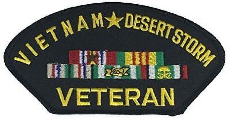 VIETNAM DESERT STORM VETERAN W/ CAMPAIGN RIBBONS PATCH ODS GULF WAR NAM ...