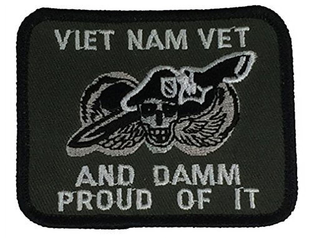 VIETNAM VET AND DAMN PROUD OF IT PATCH - Multi-colored - Veteran Owned ...