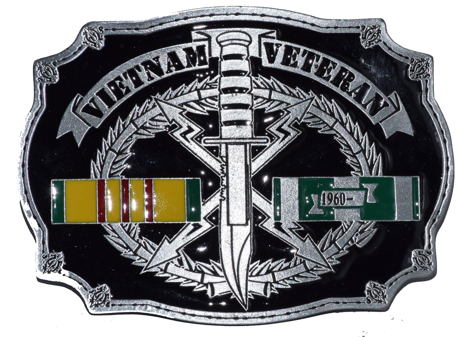 VIETNAM VETERAN - Cast Belt Buckle - Walmart.com