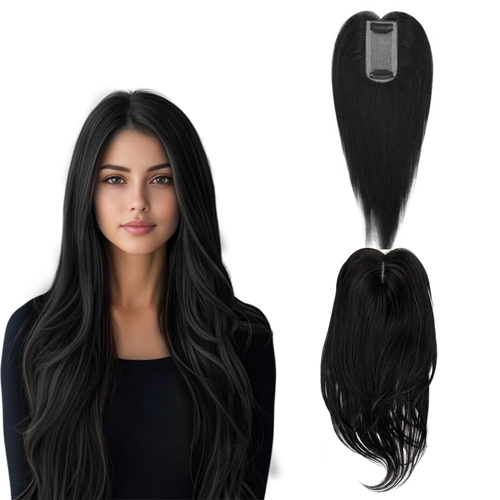 VIEWS 2 Clip Matt Hair topper Natural Color 16 Inch Women Hair Toppers ...
