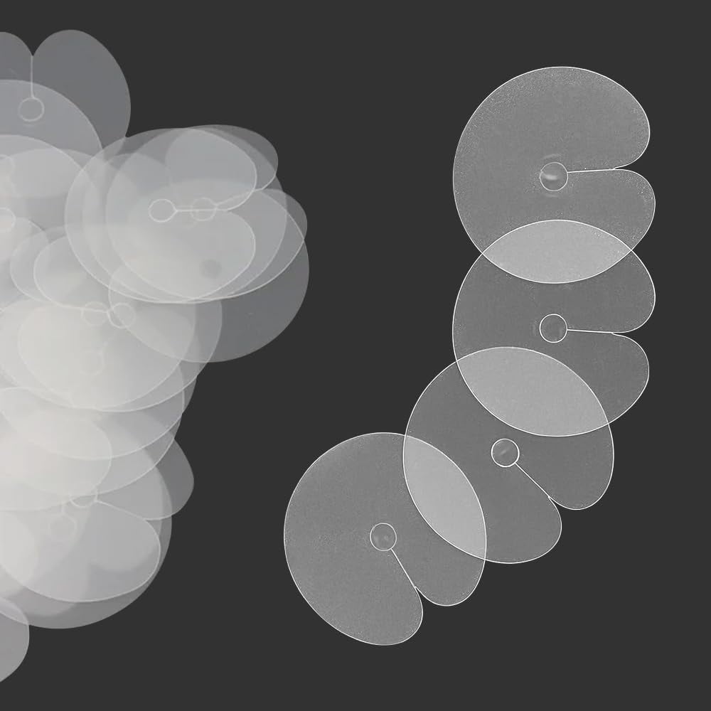 VIEWS Heat Shield Guards 12Pcs Circular Hair Shield Clear Fusion Glue ...