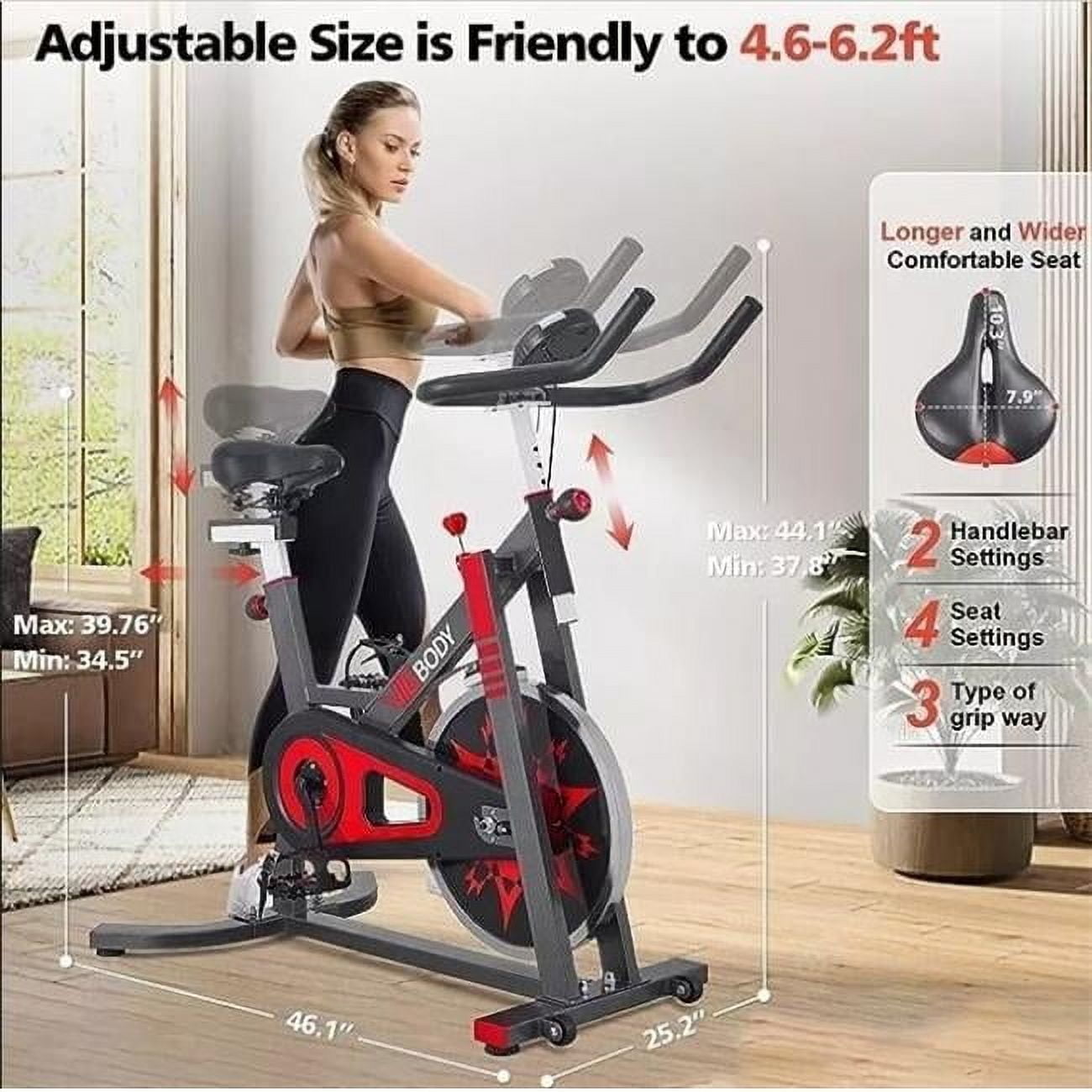 VIGBODY VG21100 Fitness Exercise Bike Indoor Cycling Stationary Bicycle ...