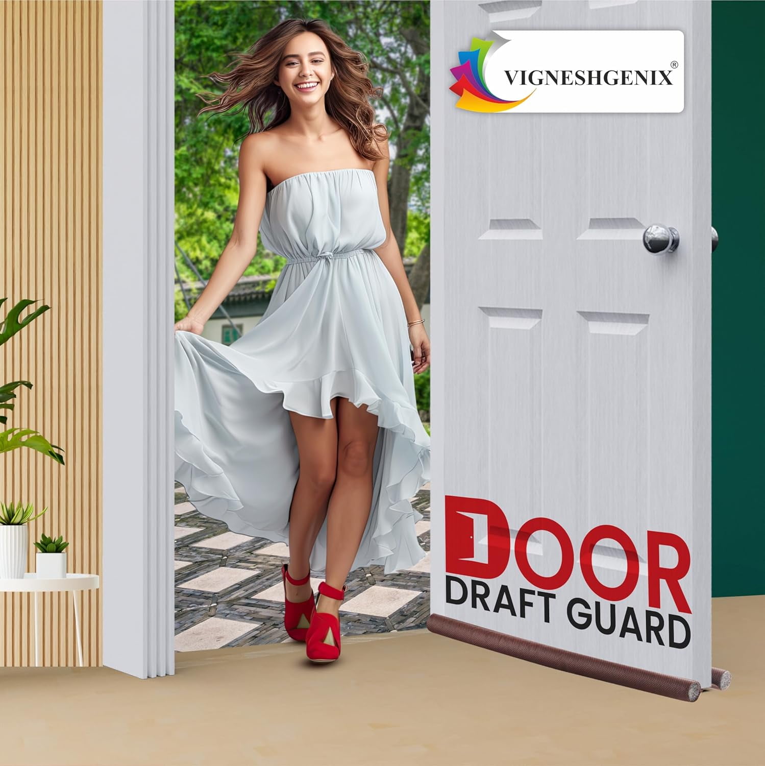 VIGNESHGENIX Door Closer Bottom Sealing Strip for Energy Saving Noise ...