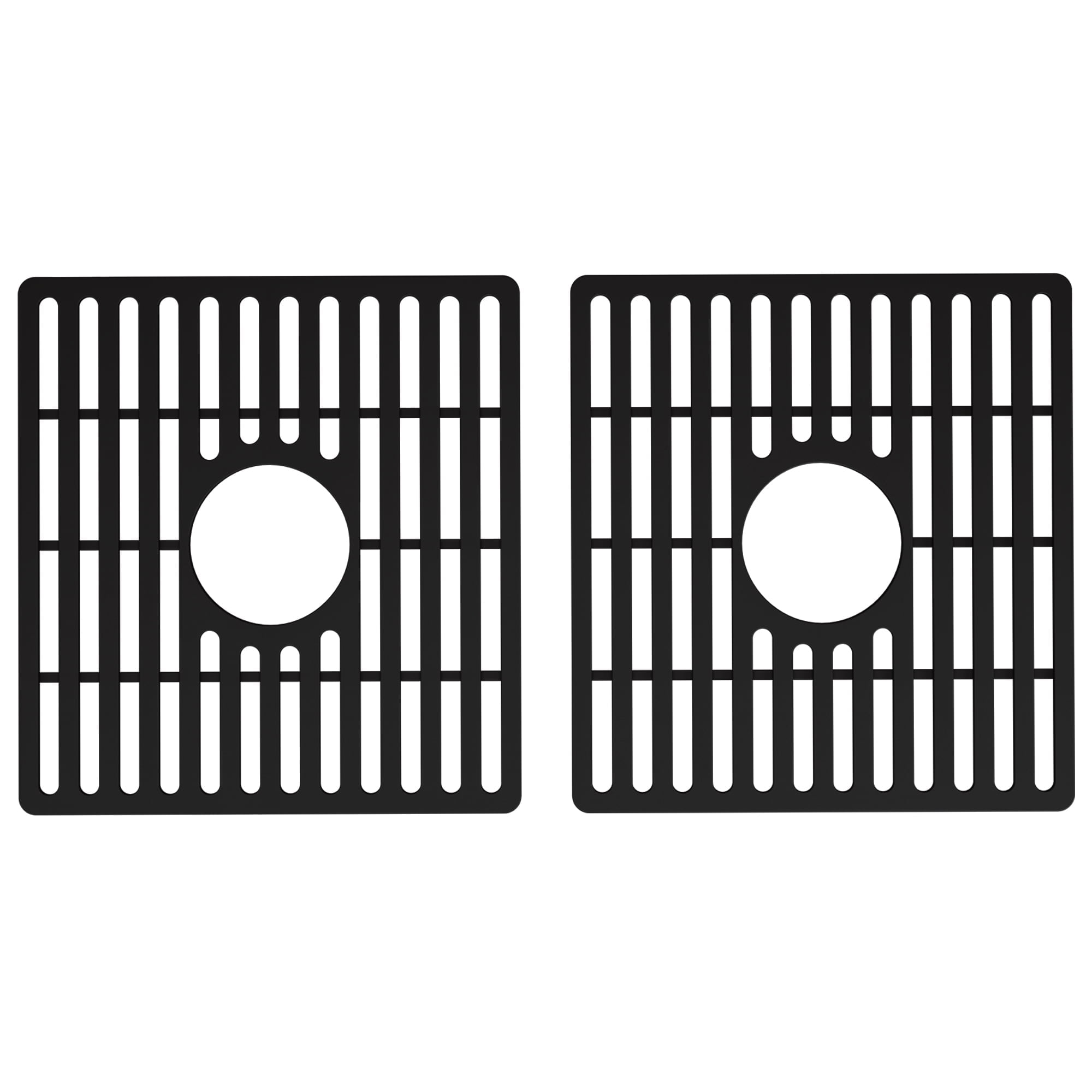 VIGO 15 in. x 14 in. Silicone Bottom Grid for Double Bowl Kitchen Sink ...