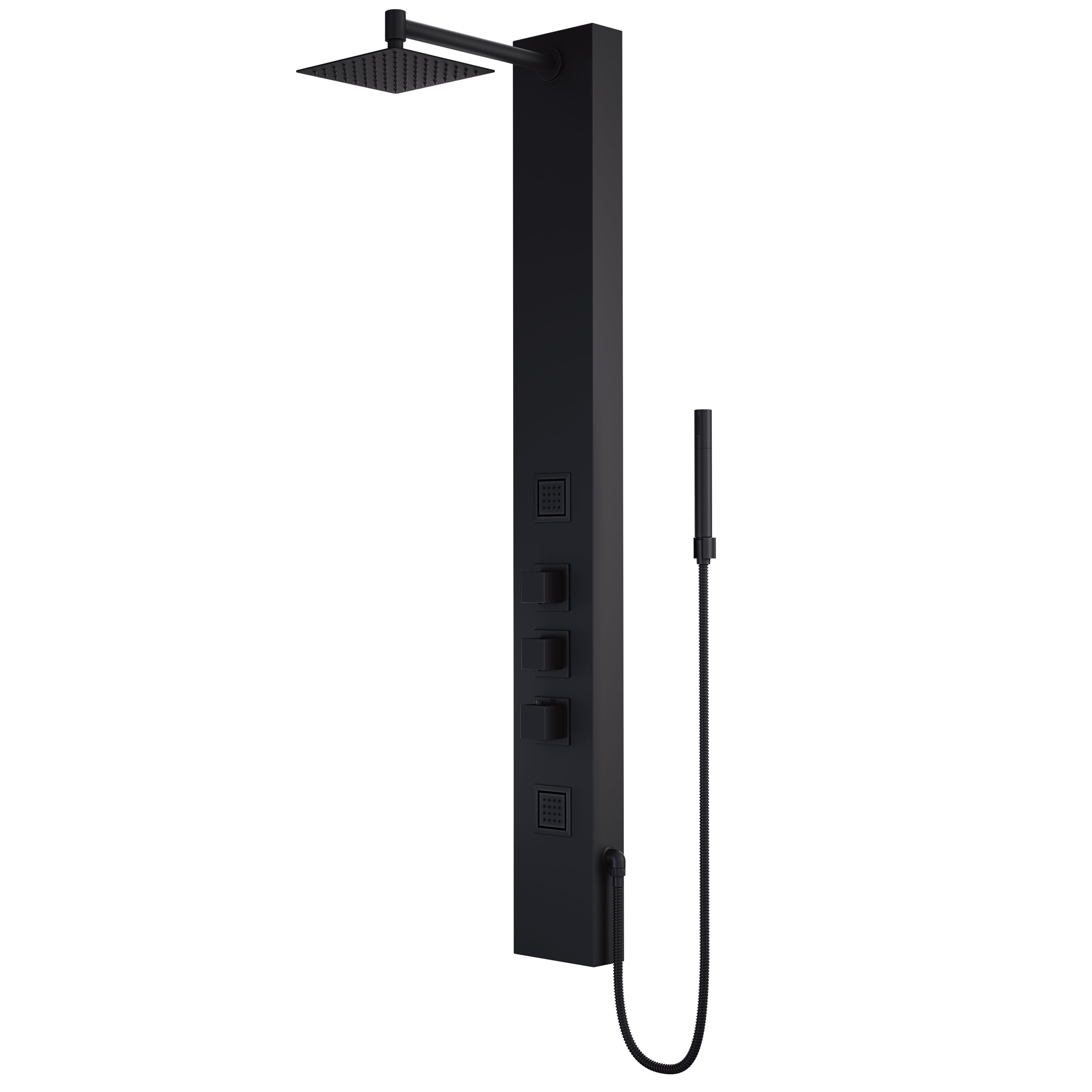 VIGO Rector 55 in. H x 6 in. W 2-Jet Shower Panel System with ...