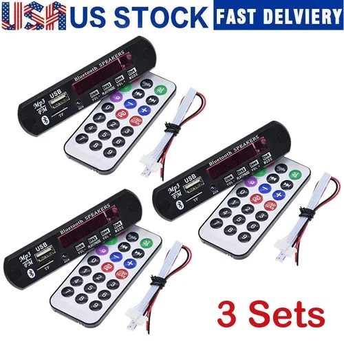 VIGOR- 3 Wireless Bluetooth 12V Mp3 Wma Decoder Board Audio Module Usb ...