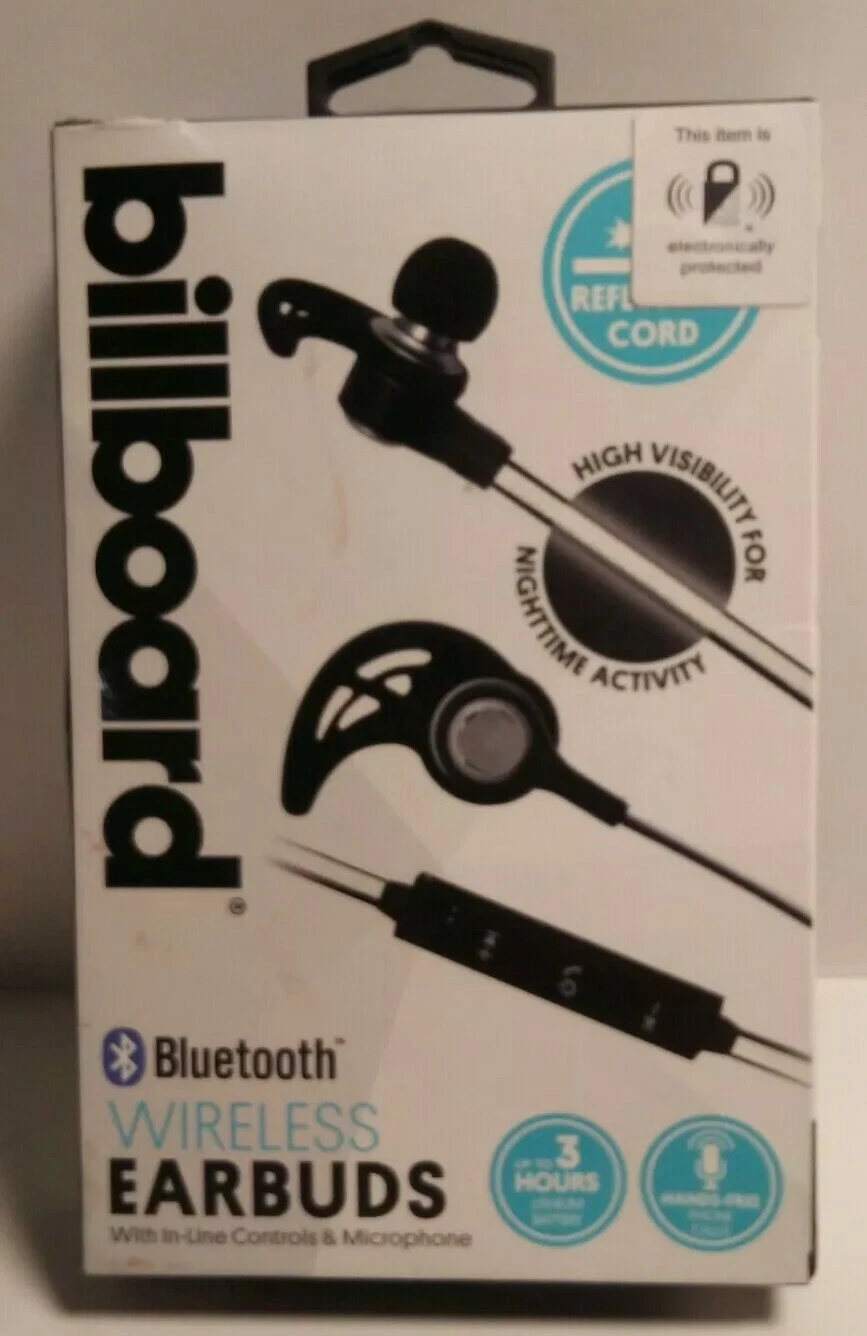 VIGOR- Billboard Bluetooth Wireless Earbuds Model Bb898 Black -New In ...