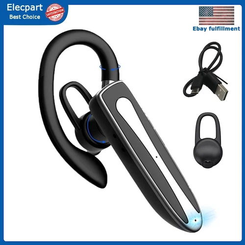 VIGOR- Bluetooth 5.2 Earpiece Wireless Headset Noise Cancelling Hi-Fi ...