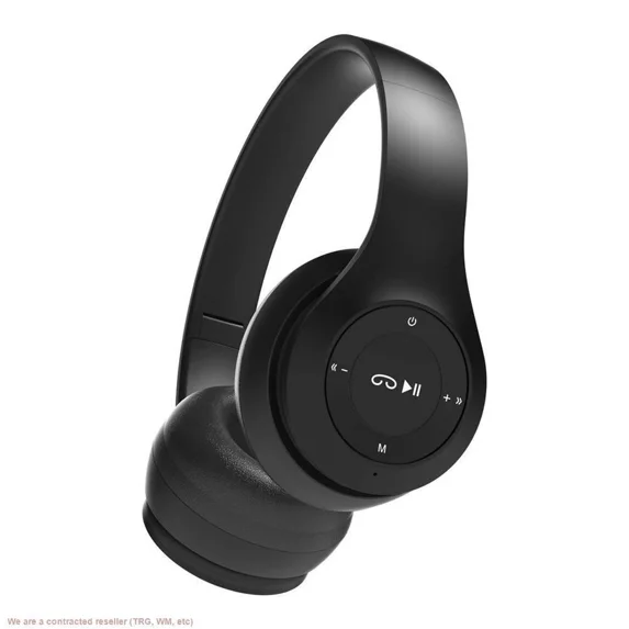VIGOR- Gems Bluetooth Wireless Headphone - Black - Walmart.com