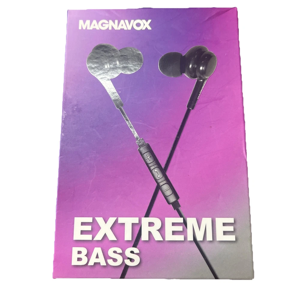 VIGOR- Magnavox In-Ear Silicone Earbuds Extreme Bass W/ 3.5 Mm ...
