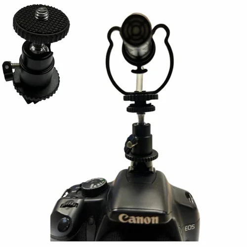 VIGOR- Monitor Flash Mic Bracket 360° Swivel Ball Head Hot Shoe Mount ...