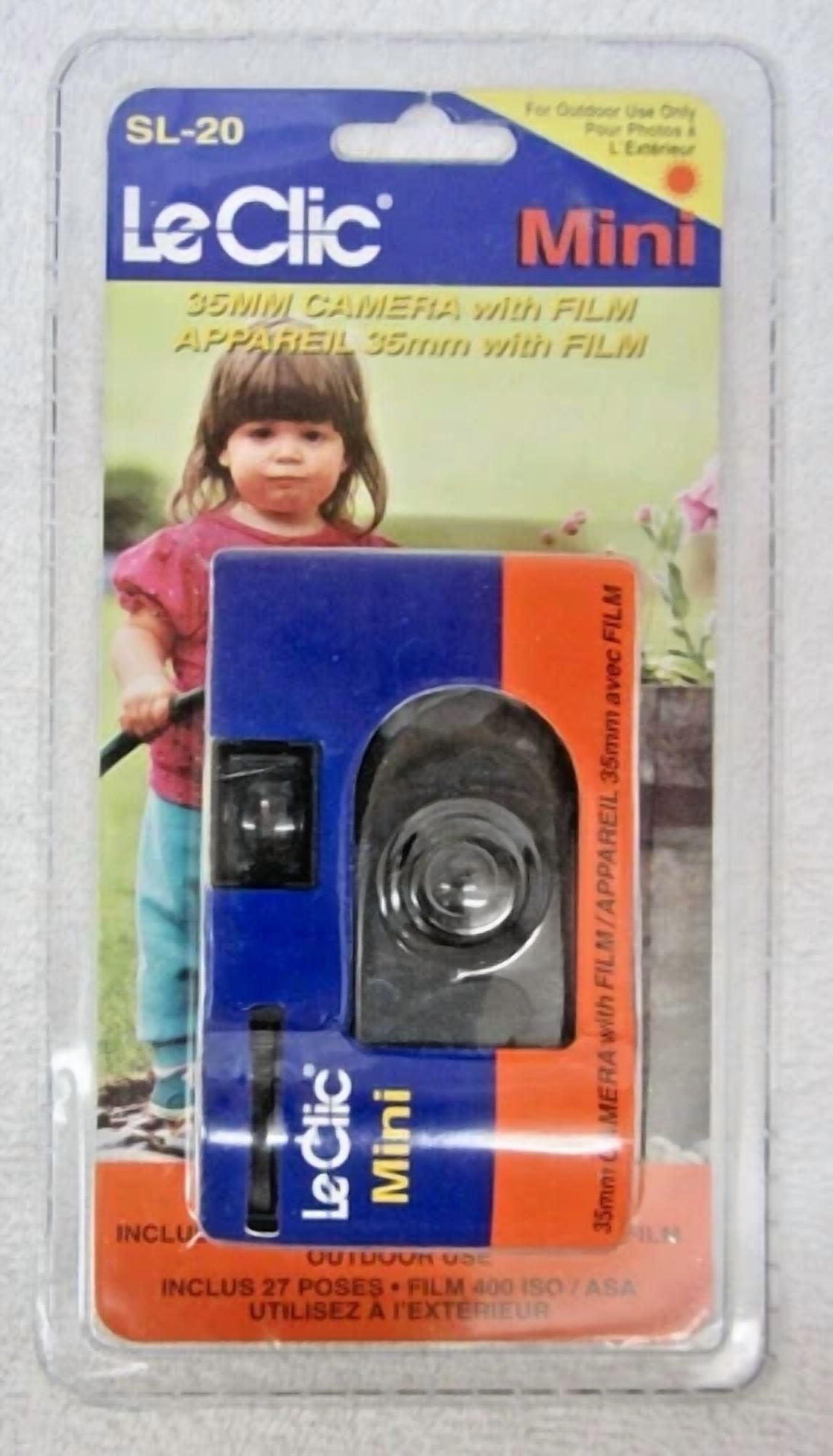 VIGOR- New Le Clic Camera 35Mm Sl-20 Mini Single Use Disposable W/ 400 Film 27 Exp Nos - Walmart.com