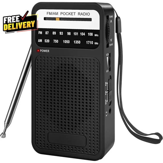 VIGOR- Portable Radio Am Fm With Long Range Reception Transistor Radio ...